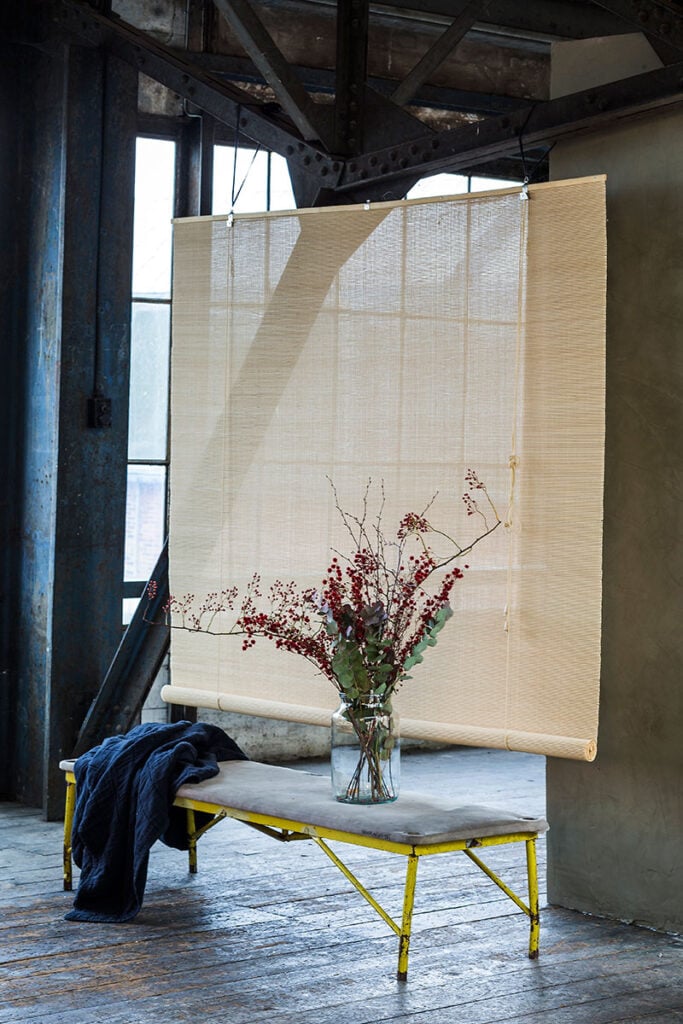 Light bamboo roller blind - Color & Co - UK