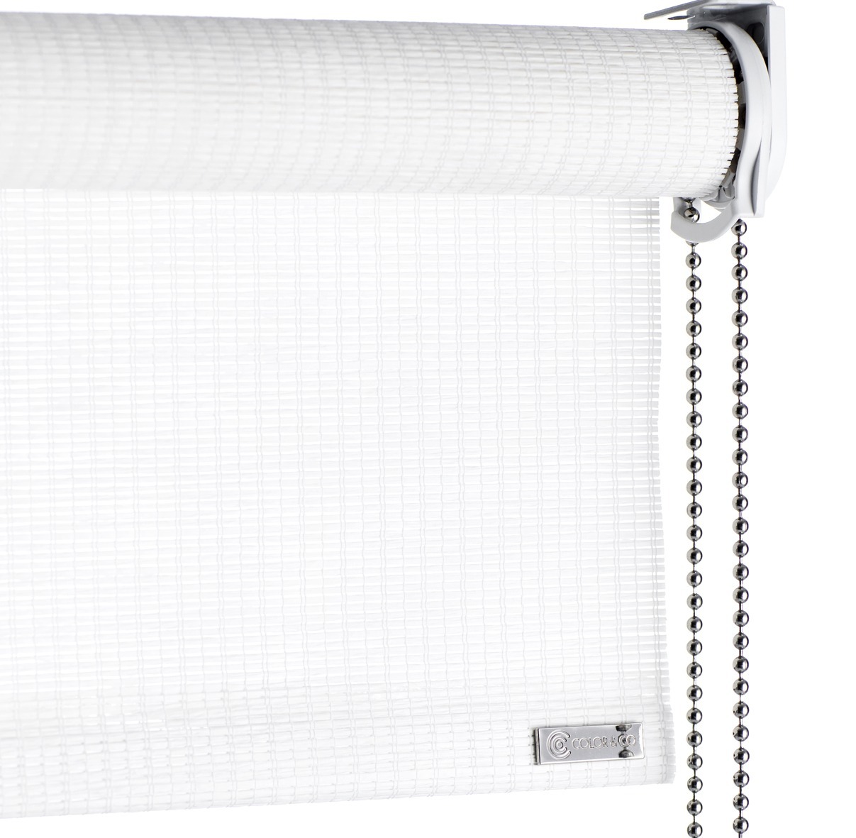White paper roller blind, with chain pull - Color & Co - UK